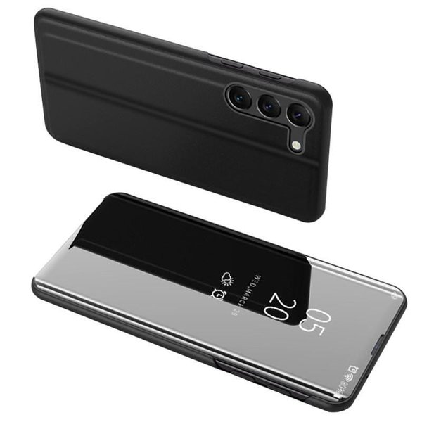 Огледален Калъф Тип Тефтер Clear View за Samsung Galaxy S25+ Plus - Черен