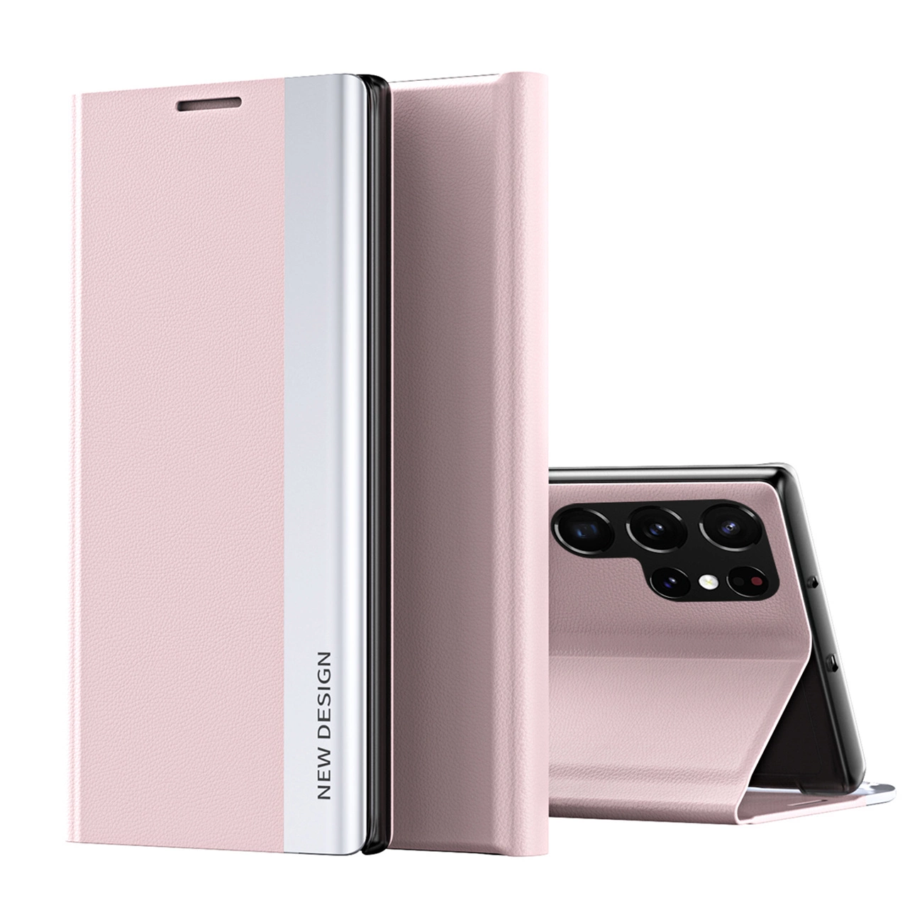 Калъф Тип Тефтер Sleep Case за Samsung Galaxy S25 Ultra - Розов