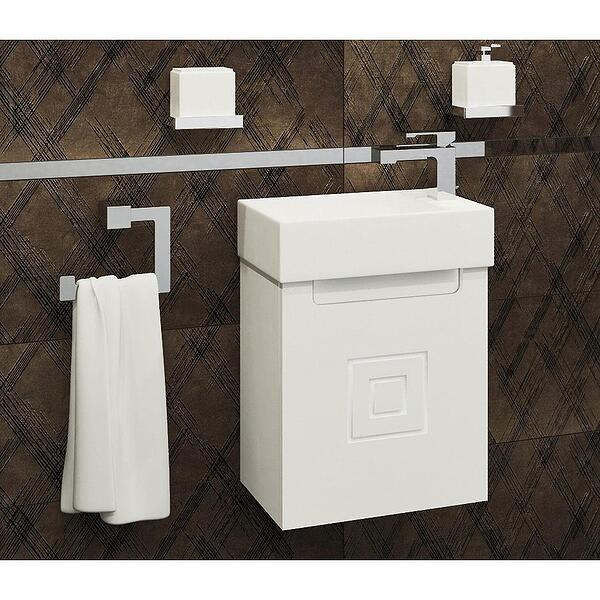 Малък шкаф за баня от PVC с мивка - VISOTA Сара 40 см