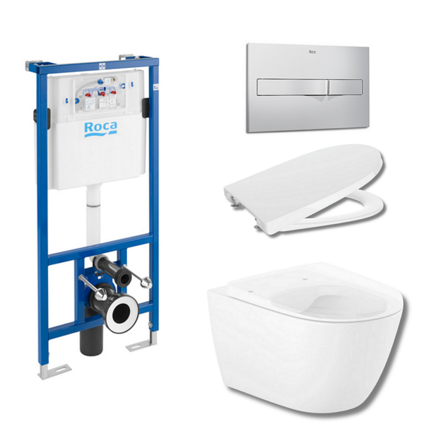 КОМПЛЕКТ ROCA ONA COMPACT КОНЗОЛНА ТОАЛЕТНА | CERAMIC PARK