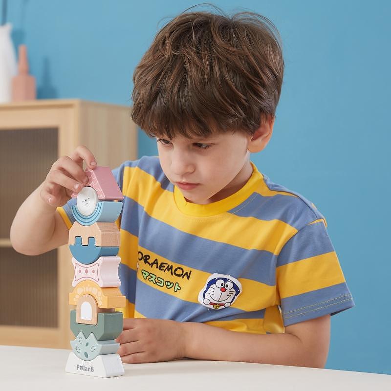 Детска дървена кула за баланс Polar B Viga toys | Wooden Magic