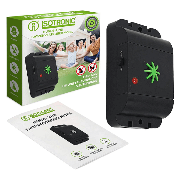 Isotronic мобилен уред с ултразвук против кучета и котки - Цена