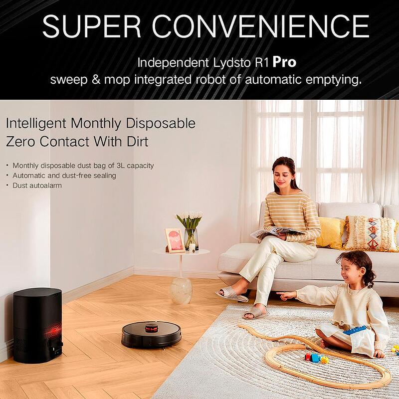 Xiaomi Lydsto R1 PRO - Robot vacuum cleaner (Black)
