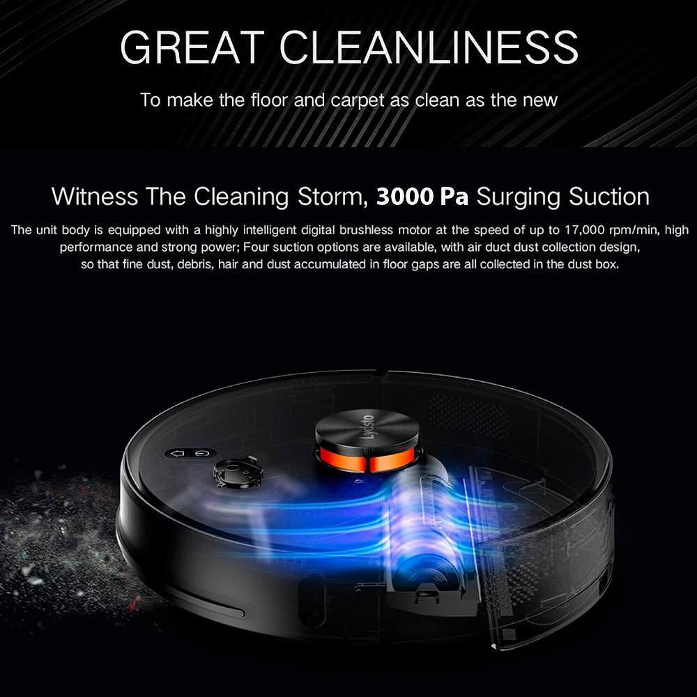 Xiaomi Lydsto R1 PRO - Robot vacuum cleaner (Black)