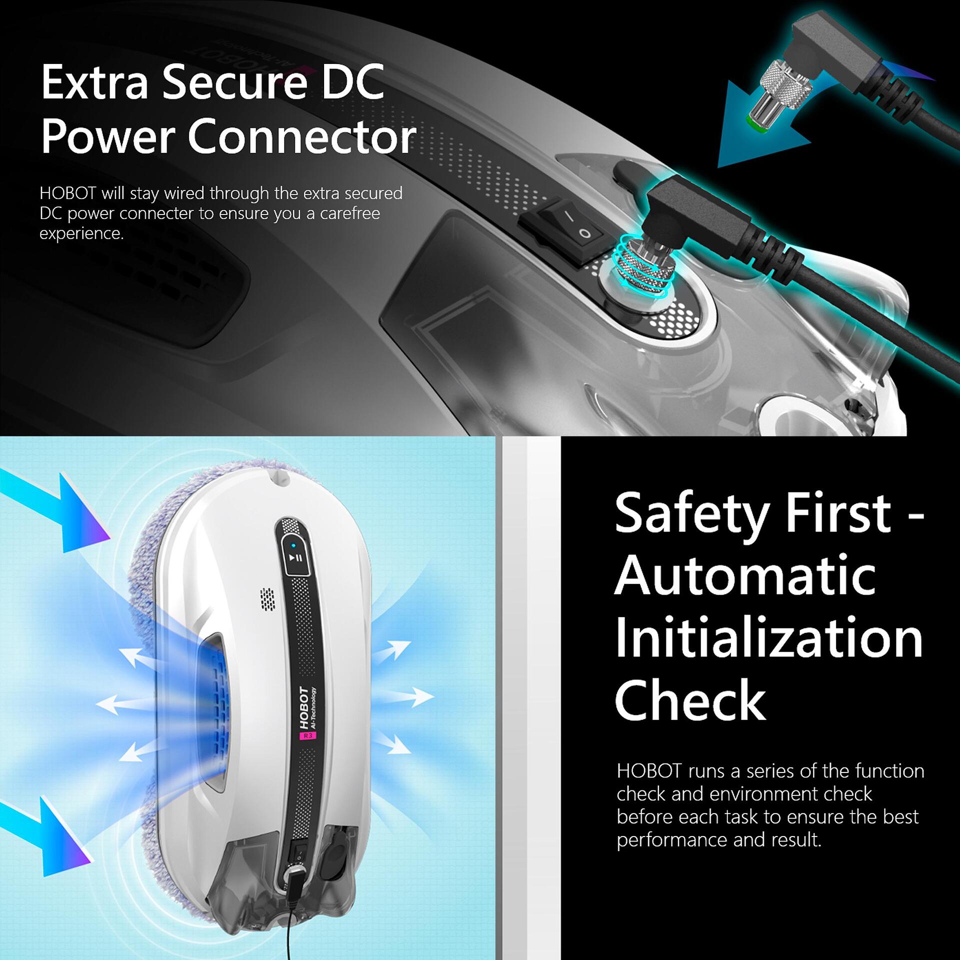 HOBOT R3 - Dual Water Spray Window Cleaning Robot, App