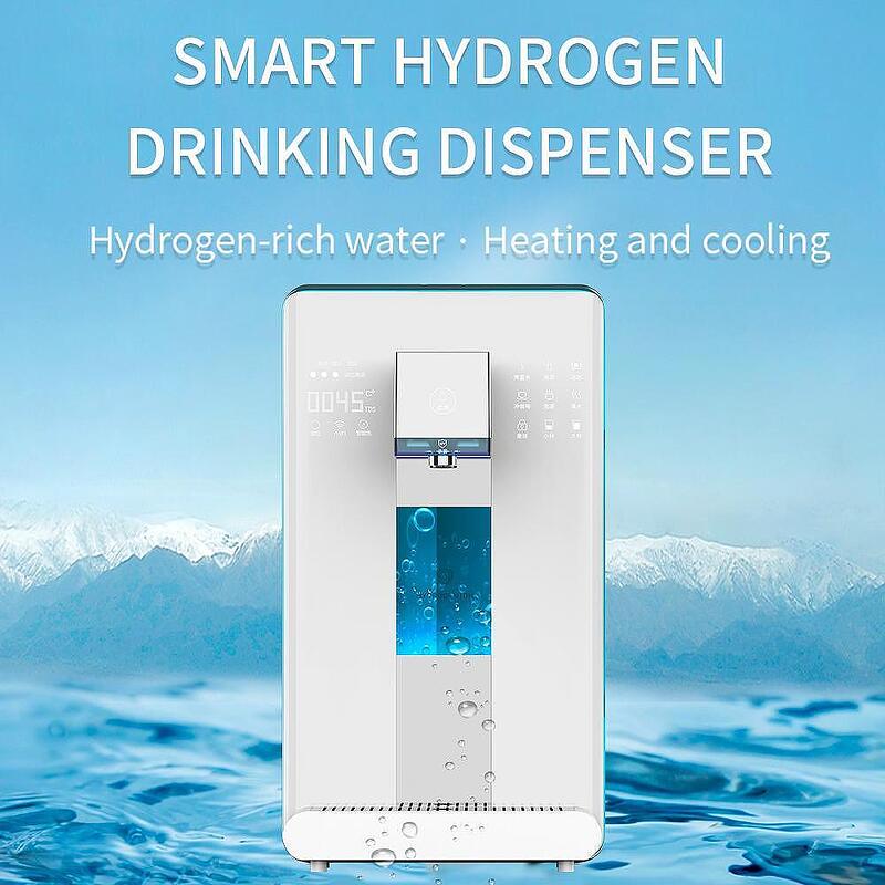 Machine with reverse osmosis, hydrogen, mineralization, heating and ...