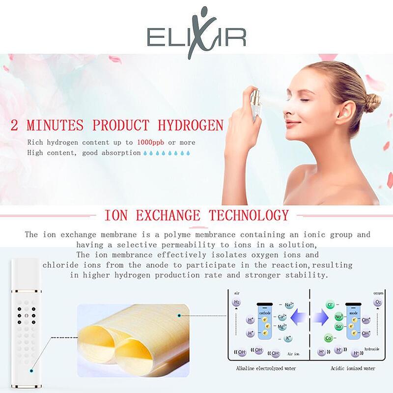 Elixir hydrogen water skin spray