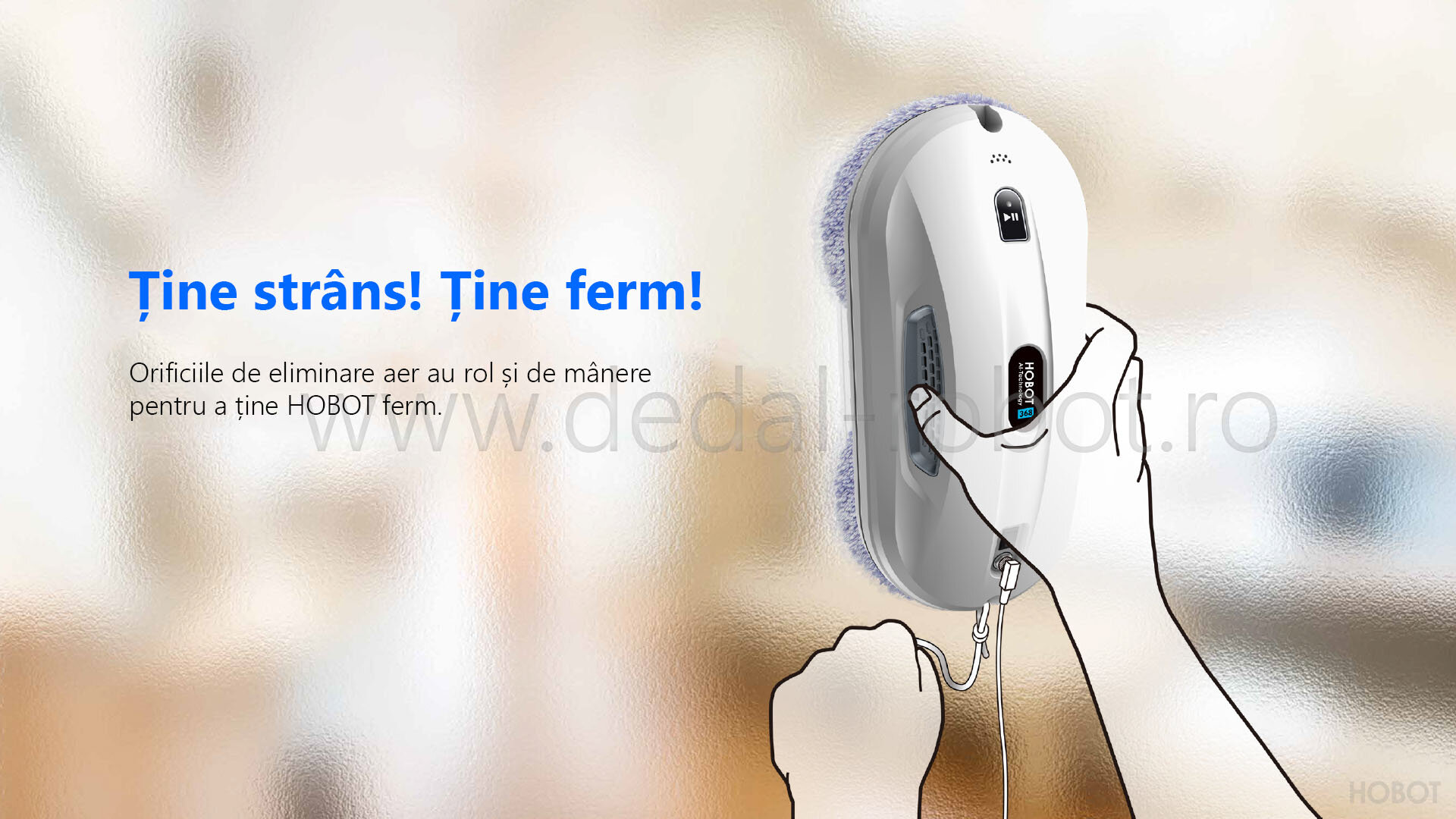 HOBOT 368-Robot curatare geamuri