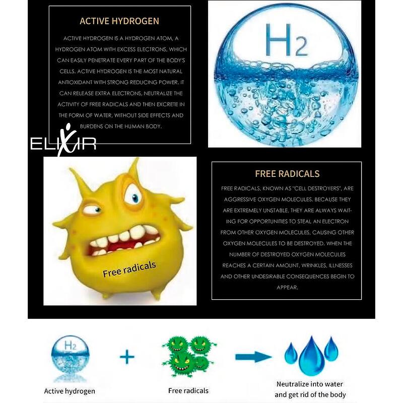 Elixir ulcior de apă cu hidrogen