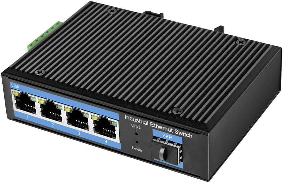 LogiLink Gigabit Ethernet Switch, 4-Port 1000 Mbps + 1 Port SFP