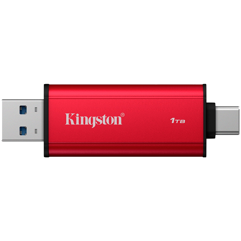 Kingston 1TB Dual USB-A/C Portable SSD, Up to 1050MB/s USB 3.2 Gen 2