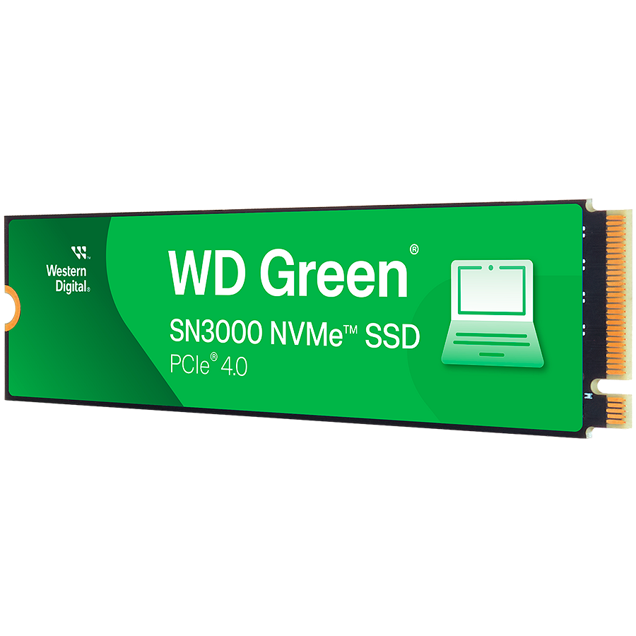 SSD POWERED BY SANDISK WD Green SN3000 1TB M.2 2280 S3-M PCIe Gen4 x4 ...