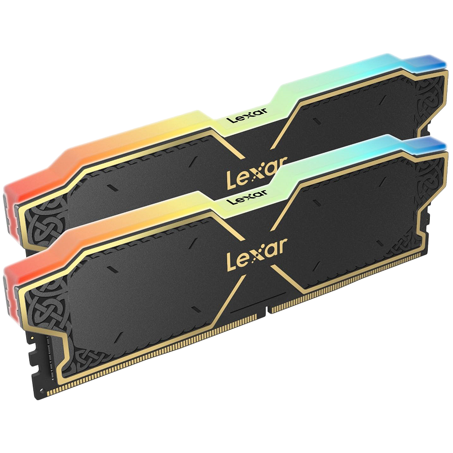 Lexar 32GB Kit (2x16GB) THOR DDR5 6000 CL38 1.3V Memory with heatsink ...