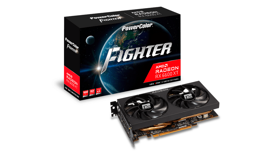 Видео карта PowerColor AMD Radeon RX 6600 Fighter 8G 8GBD6-3DH Retail