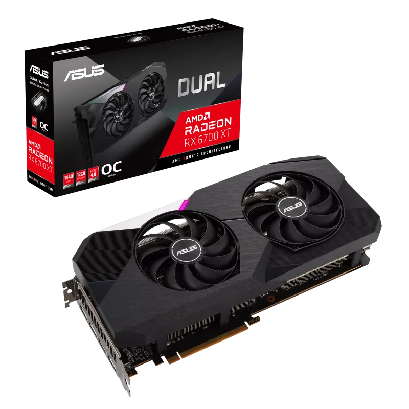 Видео карта ASUS AMD Radeon™ RX 6700 XT OC 12GB GDDR6