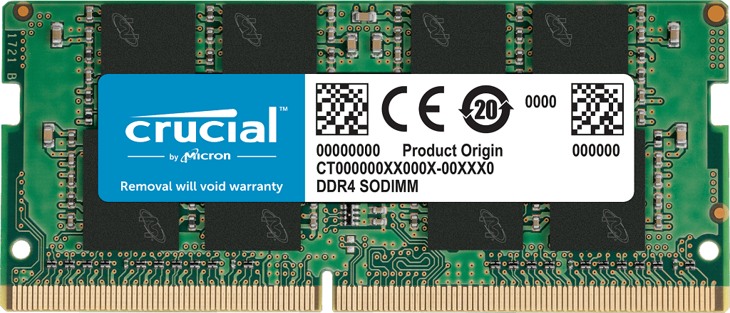 RAM Laptop Crucial 16GB DDR4 3200MHz 1.2V