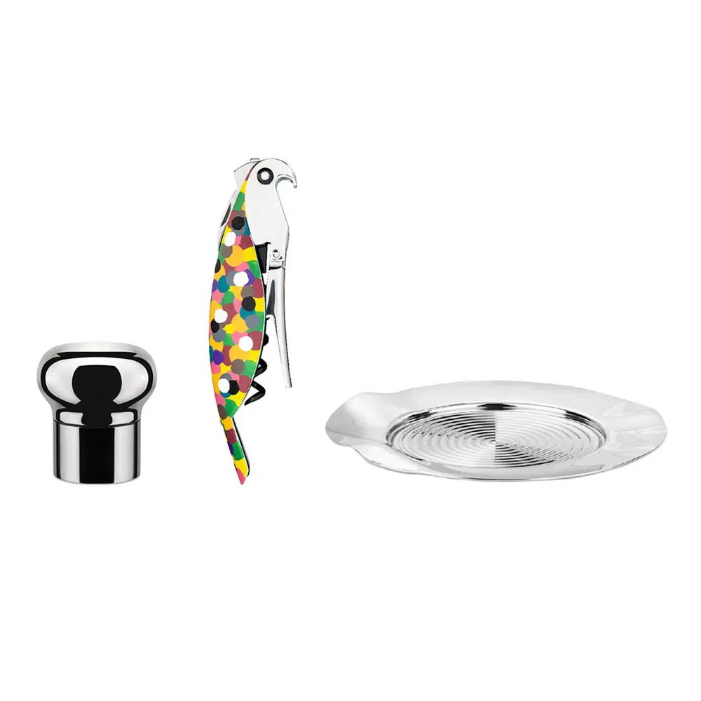 Комплект за вино Alessi & Wine - Parrot