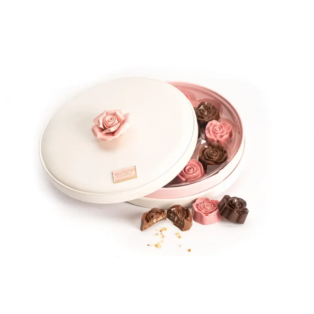 Кутия шоколадови бонбони Bostani - Rose Chocolate Box, голяма