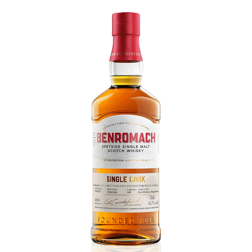 Уиски Benromach - Single Cask First Fill Sherry 2013 - 2024 Bulgaria ...