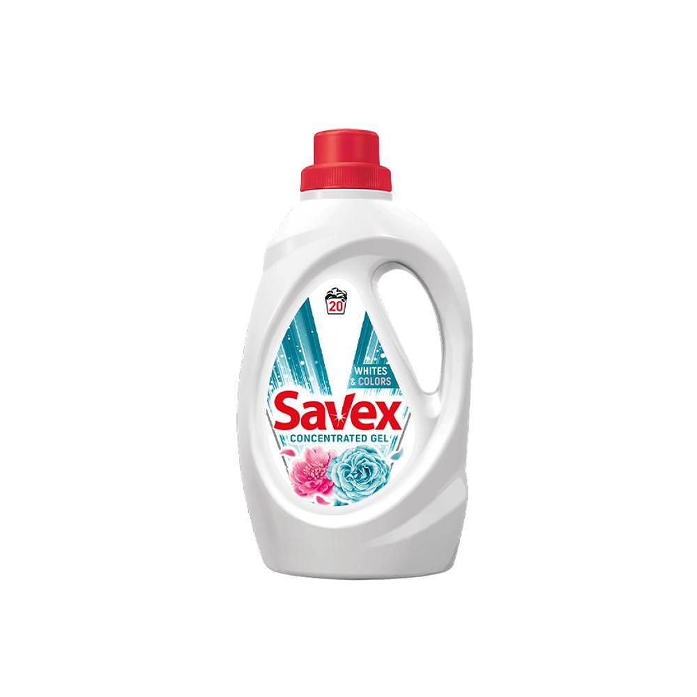 Течен перилен препарат САВЕКС, Whites & Colors, 1.1л. | VELIZARAONLINE