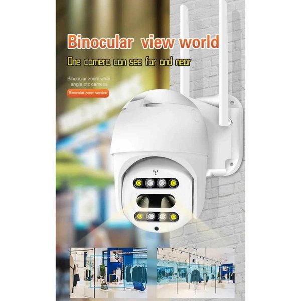 10 ZOOM Външна IP66 Wi-Fi 1MP smart камера FULL HD 1080p с два обектива