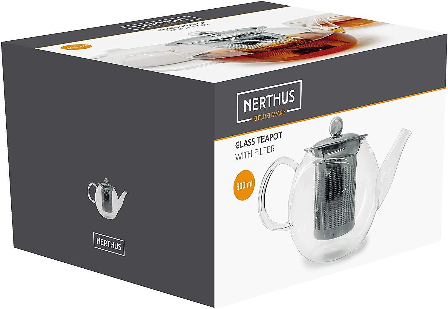 Nerthus Стъклен чайник с инфузер