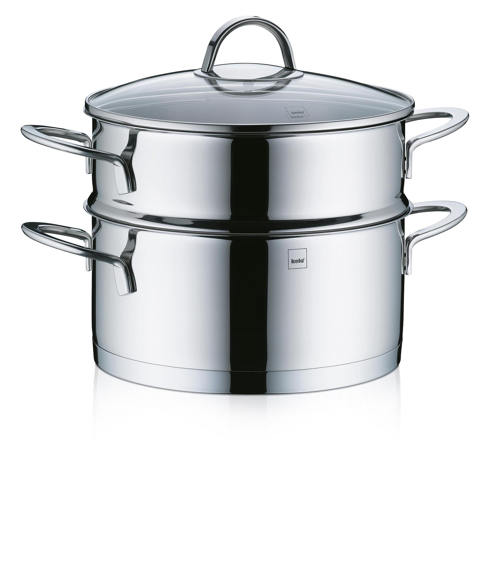 KELA Тенджера с приставка за готвене на пара и капак “Cailin“ - Ø 20 см ...