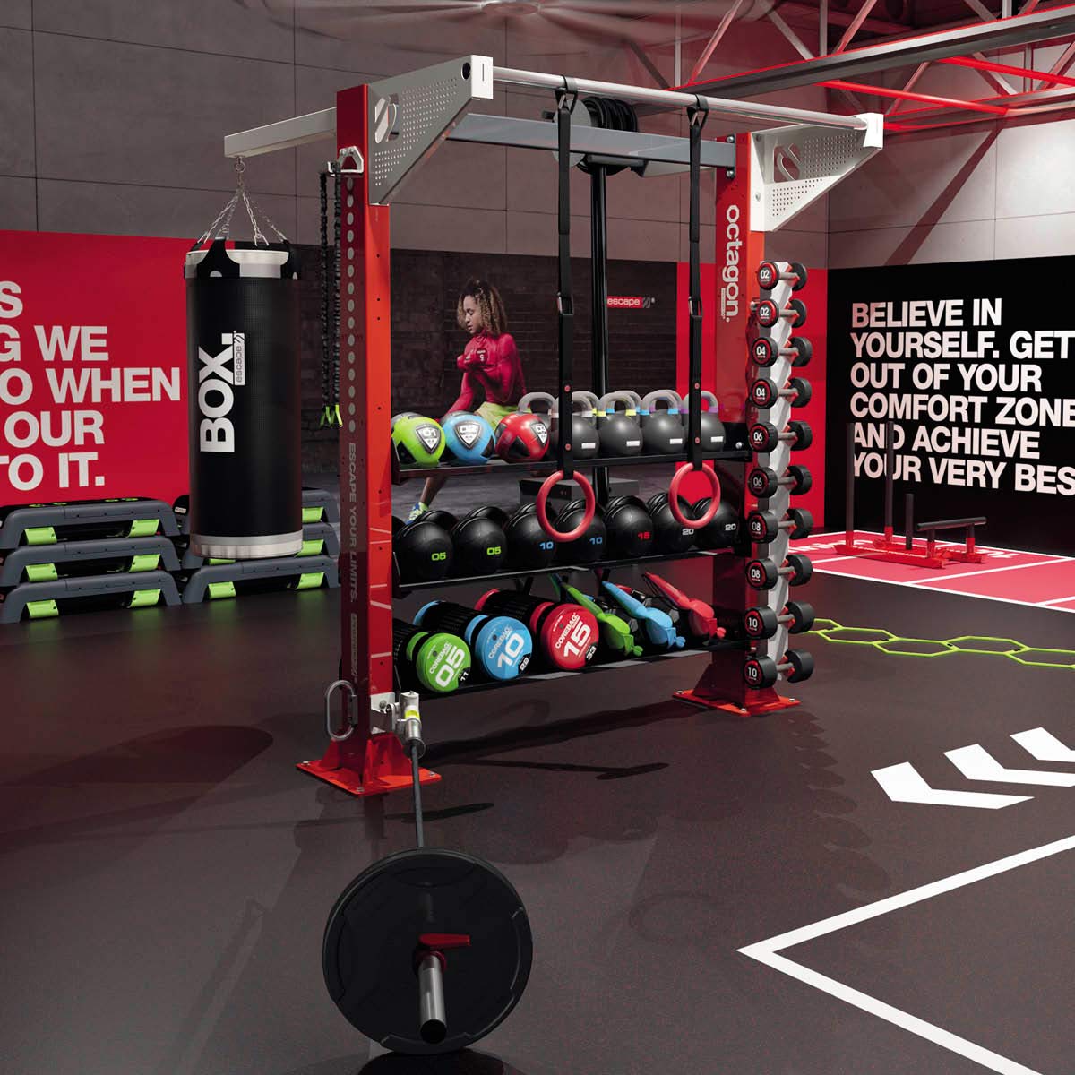 Vertical Dumbbell Rack