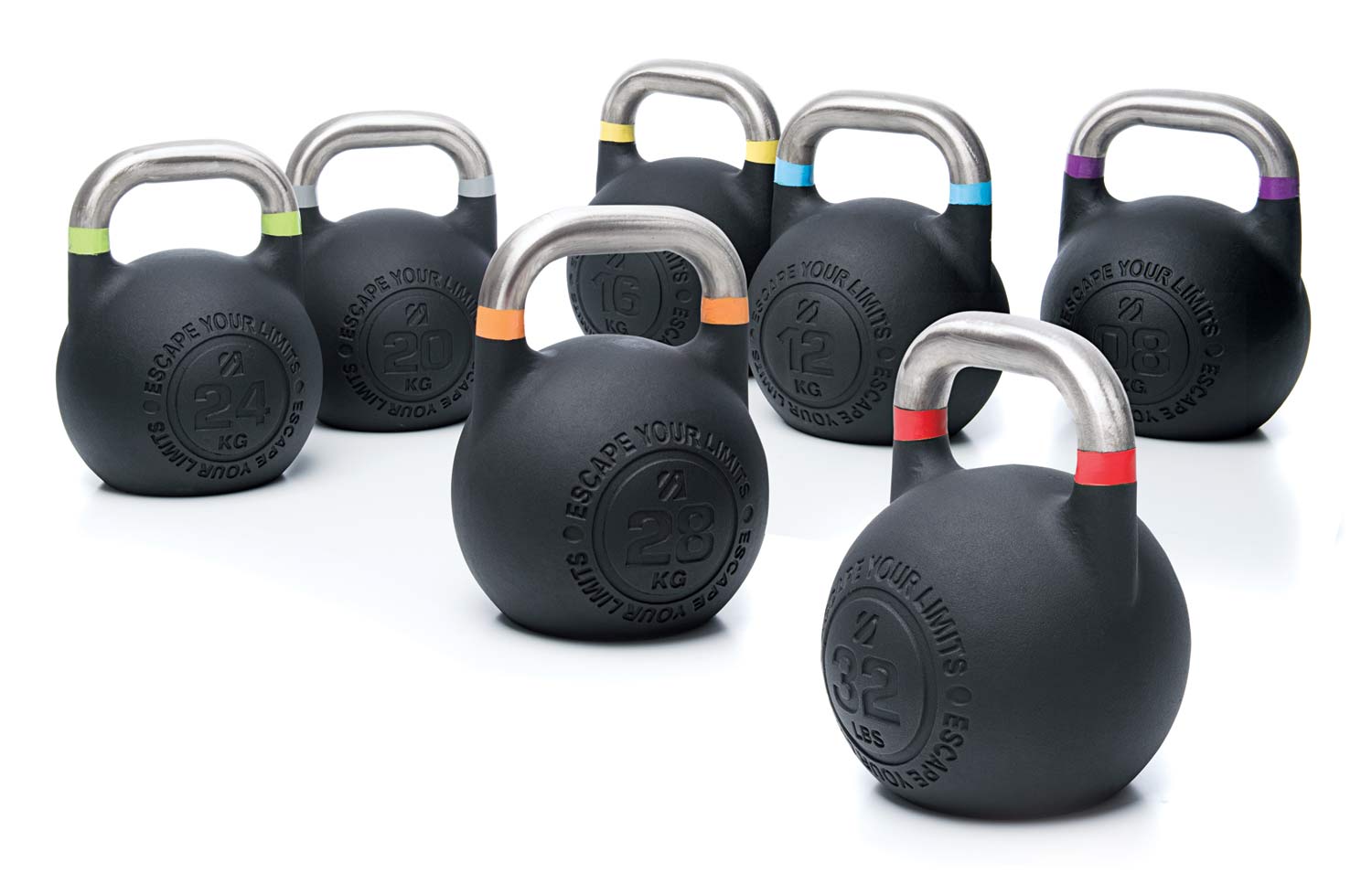 Competition Kettlebell Set with Octagon Rack