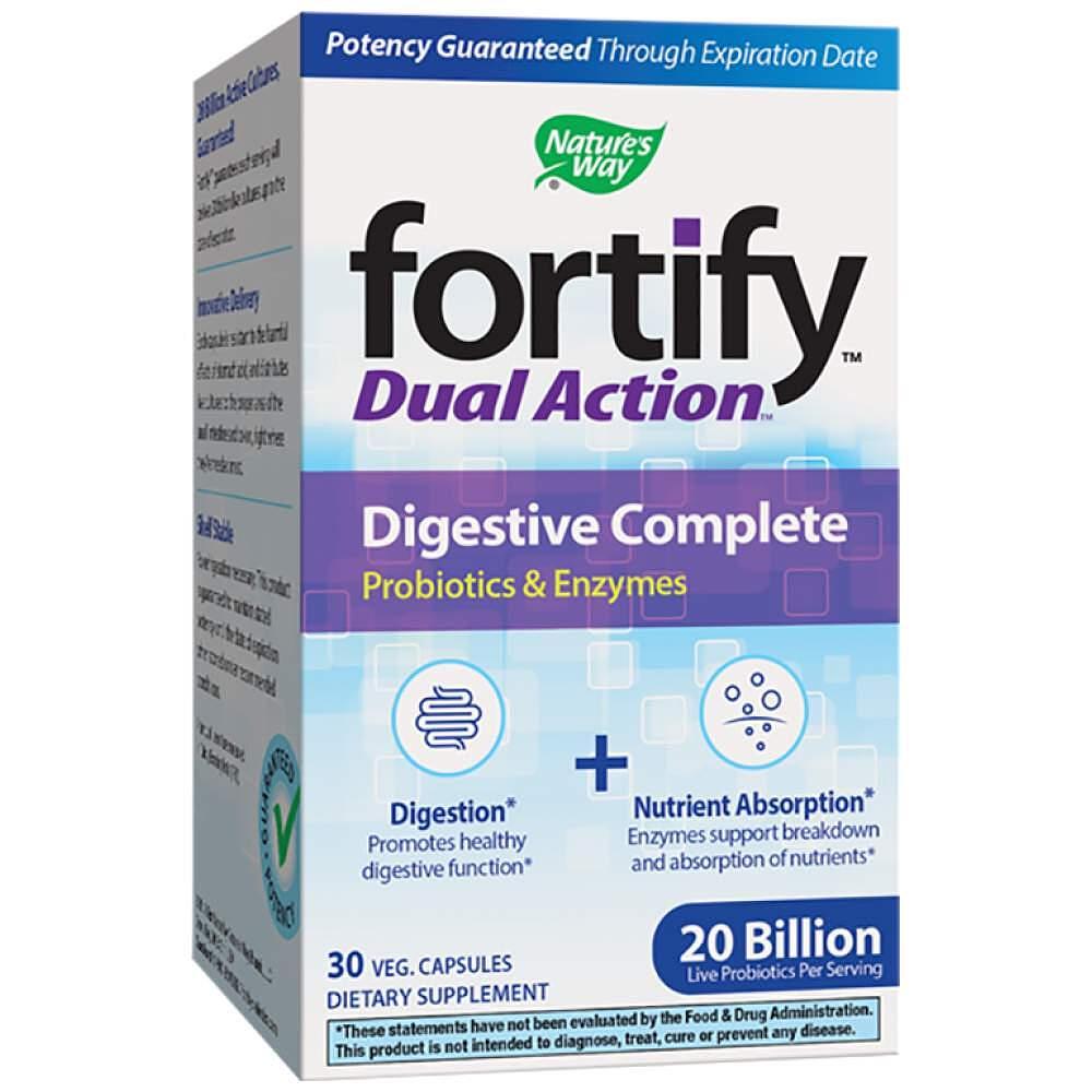 Fortify Dual Action Digestive Complete 20 Billion Active Probiotics