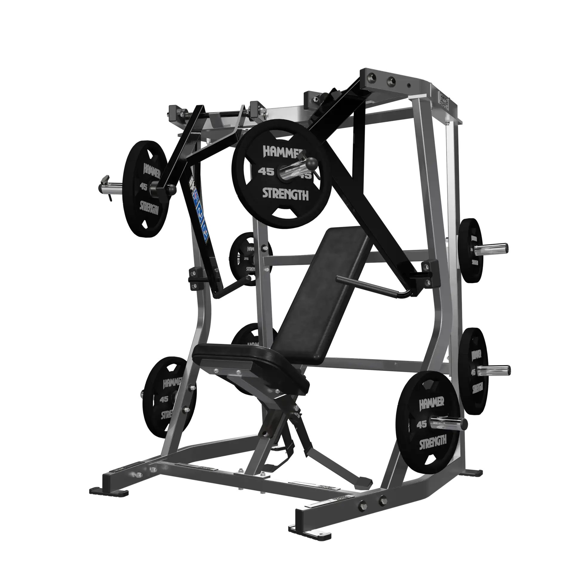Plate-loaded Iso-lateral Decline Chest Press