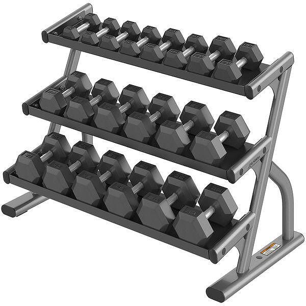 Axiom Series Three Tier Hex Dumbbell Rack