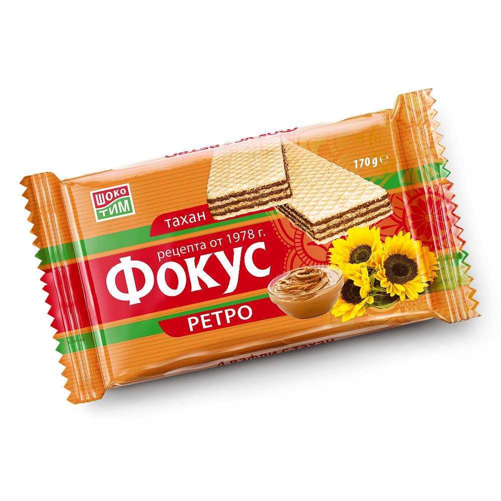 ФОКУС ВАФЛИ РЕТРО ТАХАН 4-КА 170 ГР.