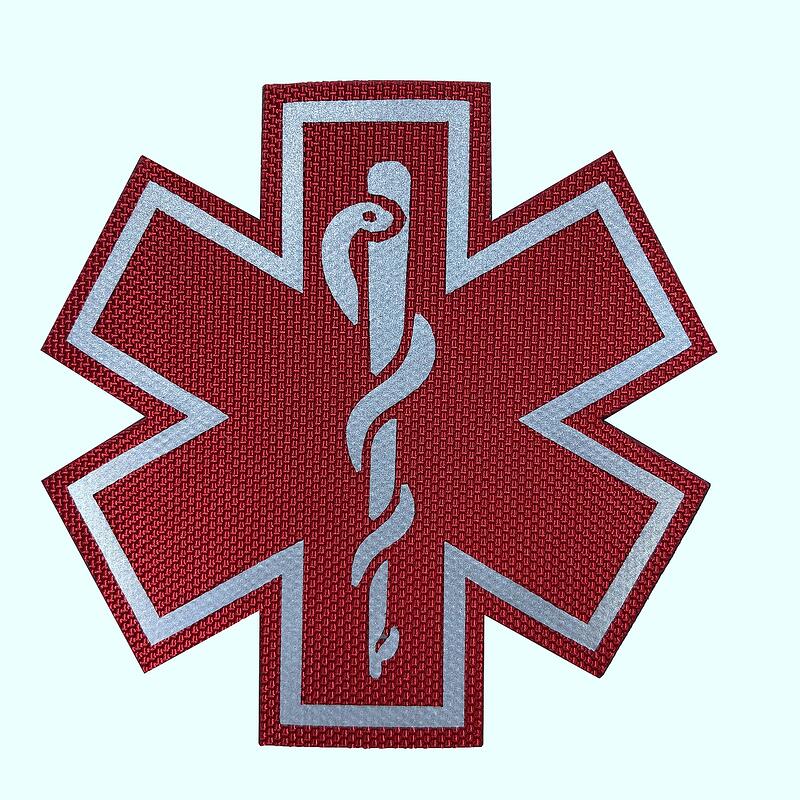 Рефлективна нашивка Paramedic EMT Red