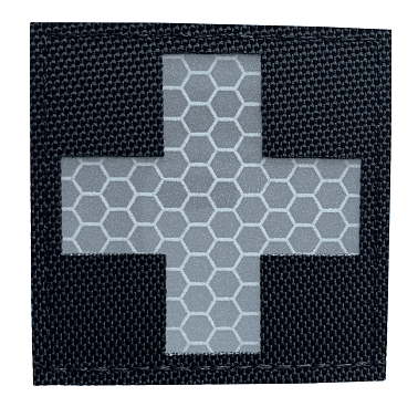 Гумена нашивка Reflective Medic Cross