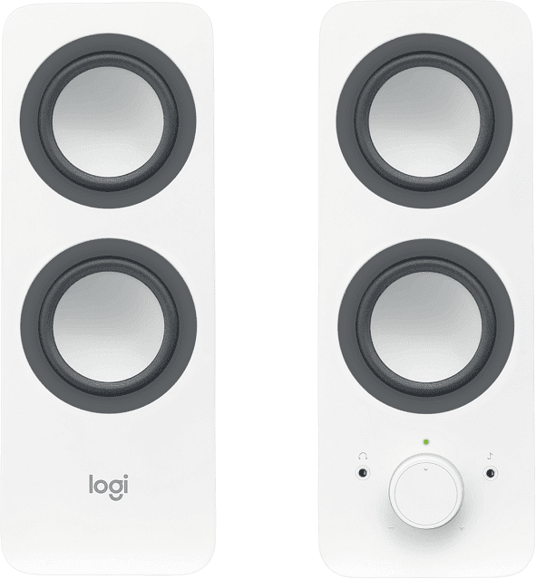 Тонколони Logitech Z200, 2.0, 10W, Бели