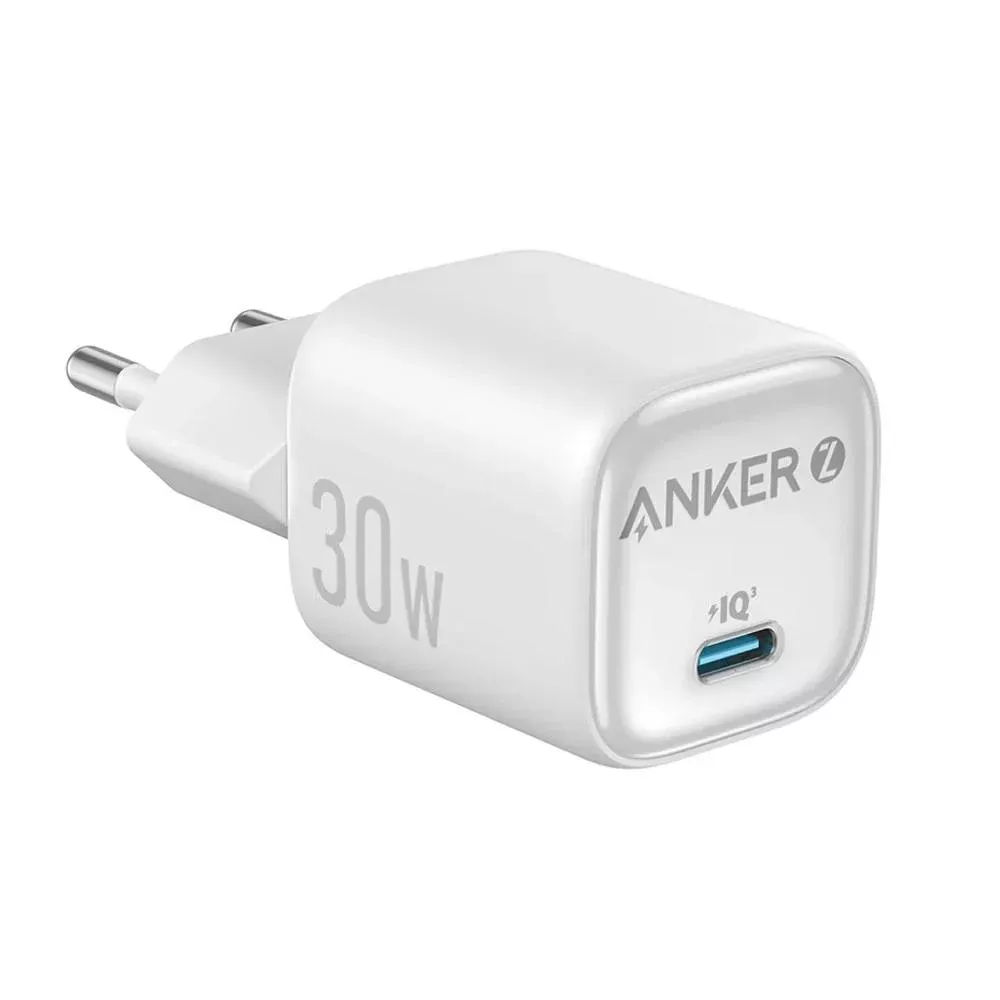 Зарядно устройство Anker Zolo 30W 220V, USB-C, бяло
