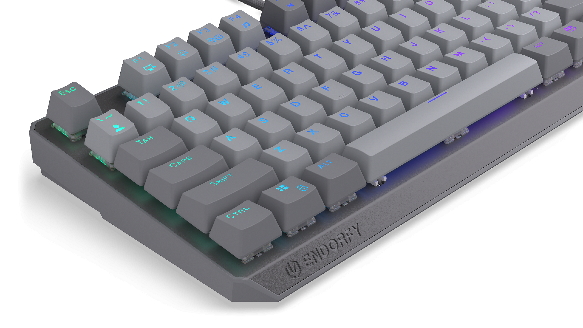 Endorfy механична клавиатура Thock V2 TKL, PBT, Endorfy Red switch, US ...