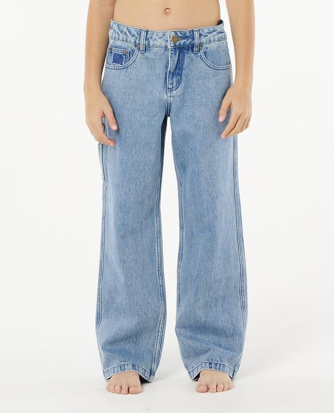 Детски Панталон RIP CURL HYPED DENIM PANT-BOY WASHED BLUE 00FBPA-9756 ...