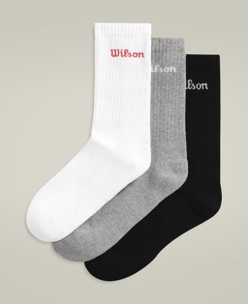 Тенис Чорапи Wilson U Crew Logo Sock 3 Pack Multi | sportbox.bg