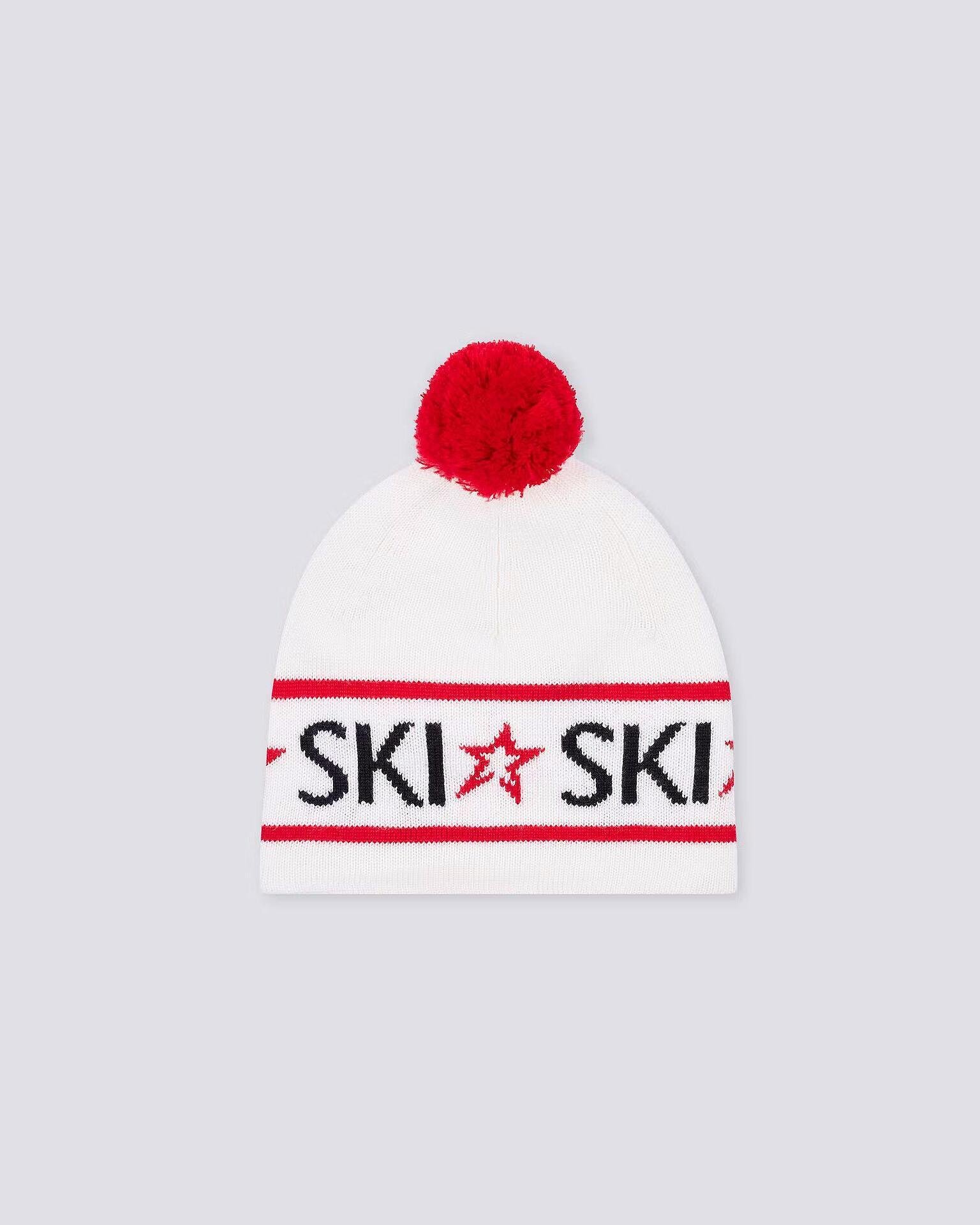 PERFECT MOMENT SKI BEANIE SNOW WHITE RED | Sportbox.bg