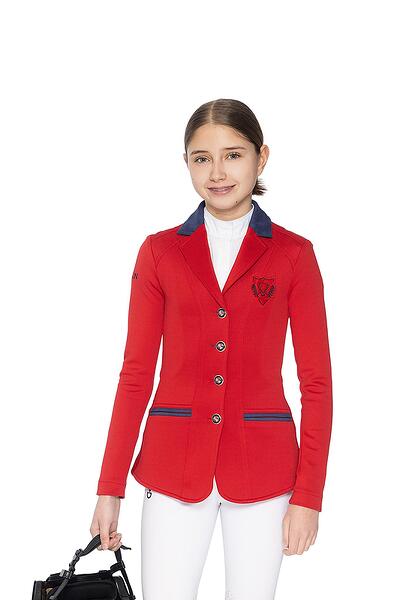 AYAN Triumph Show Jacket for Girls – Red Equestrian Competition Jacket