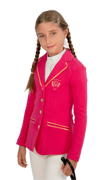 AYAN Cotton Candy Show Jacket for Girls – Light Pink Equestrian ...