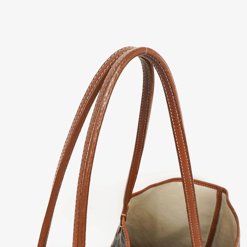 Pre-Owned Goyard Saint Louis Black Chevron Print Coated Canvas Tote Bag