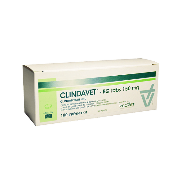 CLINDAVET 150 MG CLINDAMYCIN / 1 BOX - 100 TABLETS