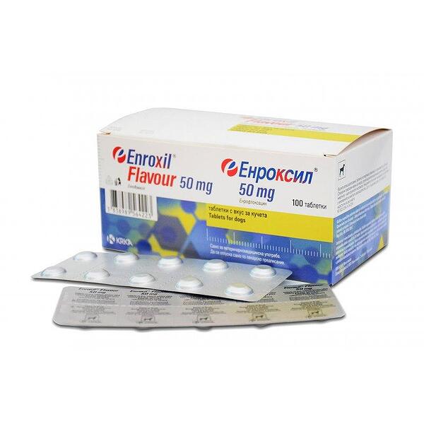 ENROXIL 50 MG ENROFLOXACIN / 1 BLISTER - 10 TABLETS