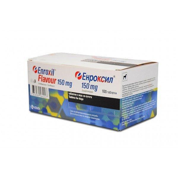 ENROXIL 150 MG ENROFLOXACIN / 1 BOX - 100 TABLETS