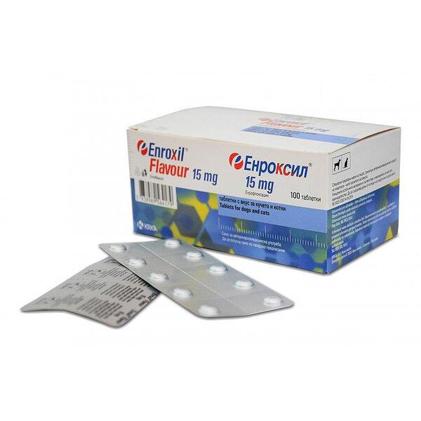 ENROXIL 15 MG ENROFLOXACIN / 1 BLISTER - 10 TABLETS