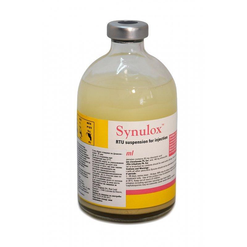 SYNULOX RTU / 140 MG/ML AMOXICILLIN, CLAVULANIC ACID / 100 ML