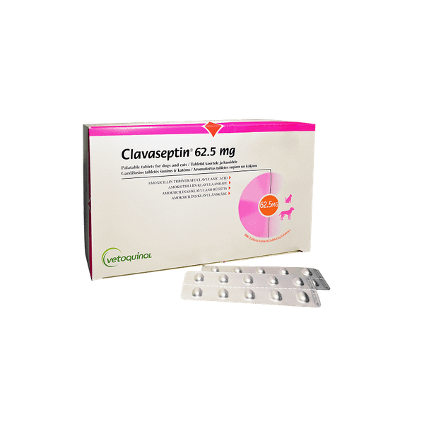 CLAVASEPTIN 62.5 MG / 50 MG AMOXICILLIN (AS TRIHYDRATE) AND 12.5 MG ...